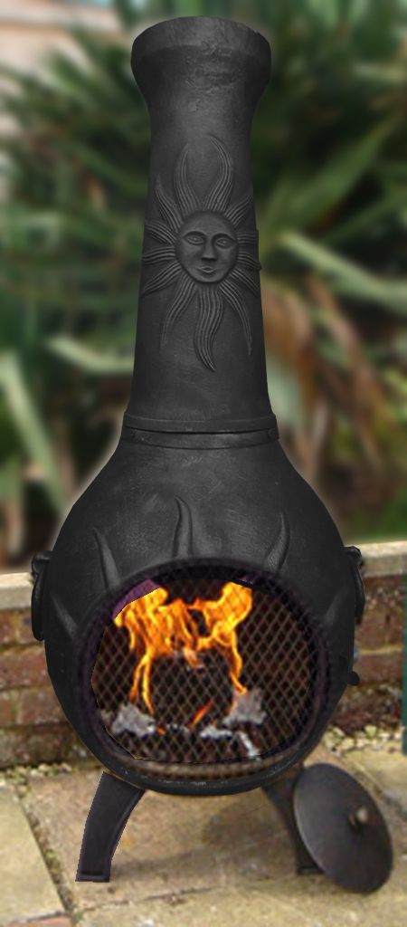Buy the Soleil Castmaster TM Cast iron Chiminea online from the largest ...